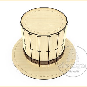 Top Hat Like Box Laser Cut Vector File and Glowforge Ready SVG, Gift ...