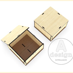 15 Different Sizes Boxes With Flip up Lid Vector File for - Etsy