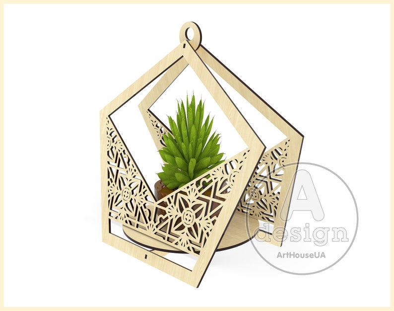 Hanging Planter Vector Plan Flowers Storage Basket Ready SVG | Etsy