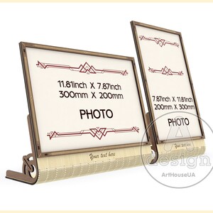 Photo Frame Vector File for Laser Cut and Glowforge Users Ready SVG ...