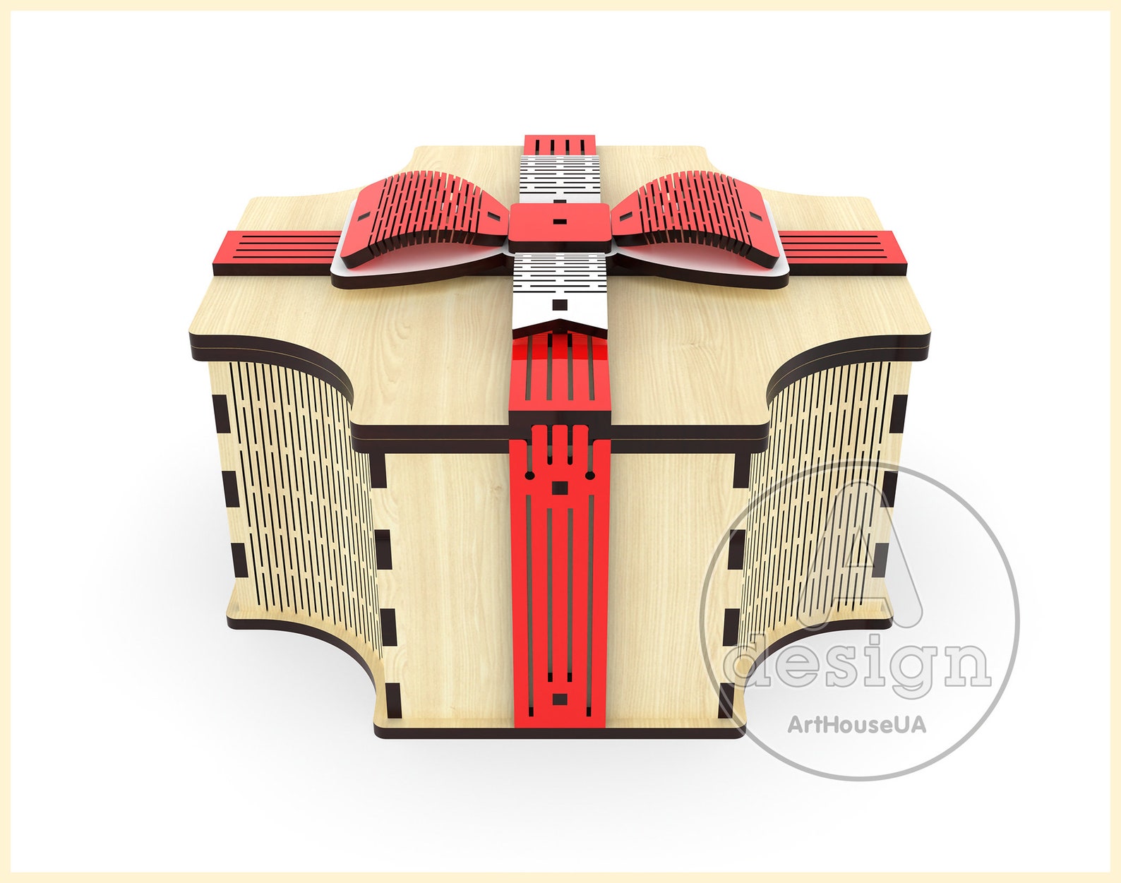 Gift Box Vector SVG File for Laser Cut Machines and Glowforge - Etsy