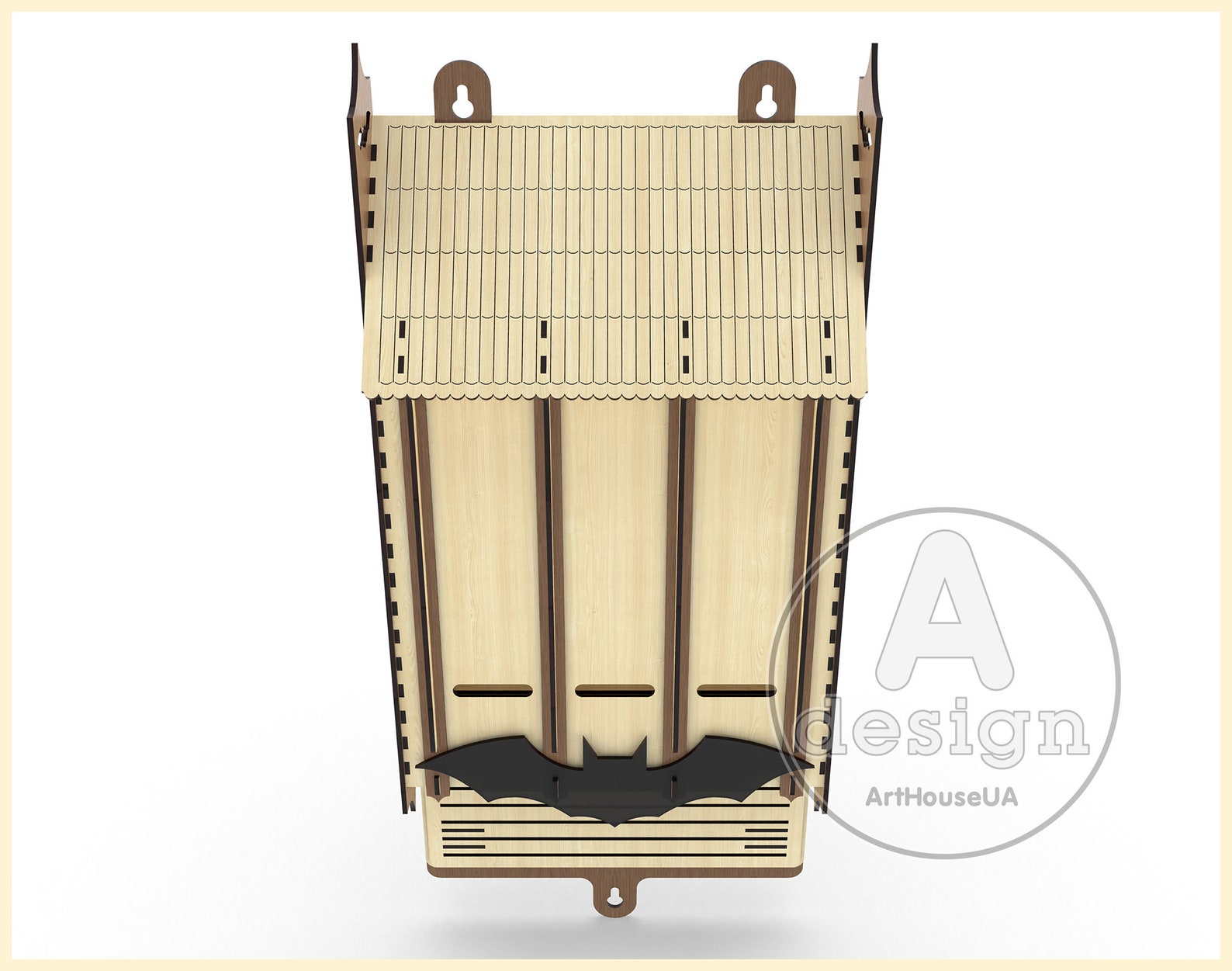 Bat House Vector SVG File for Laser Cutting Digital Download - Etsy