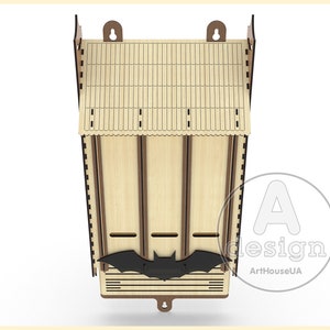 Bat House Vector SVG Laser Cut Glowforge, Pest Control Bat Box, Attract ...