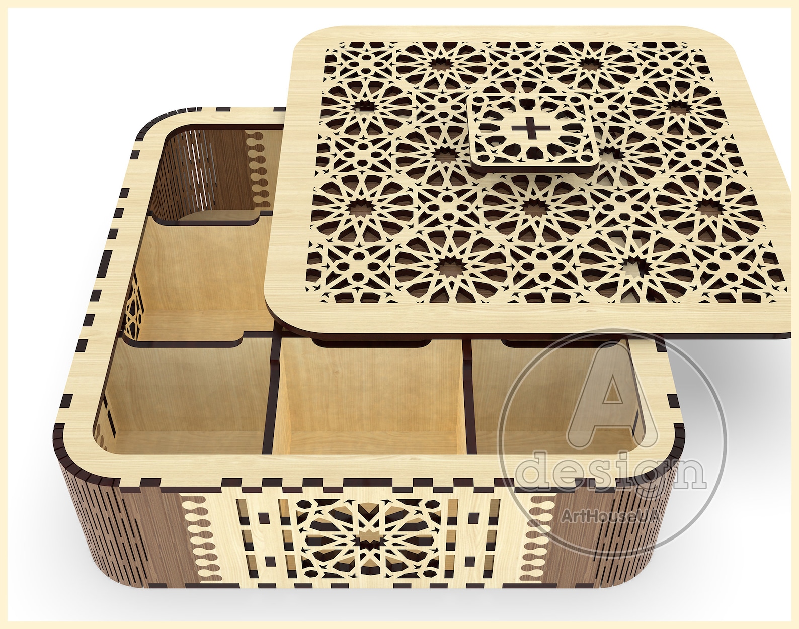 Wooden Box Vector Gift Box Laser Cut Plywood Box Laser - Etsy