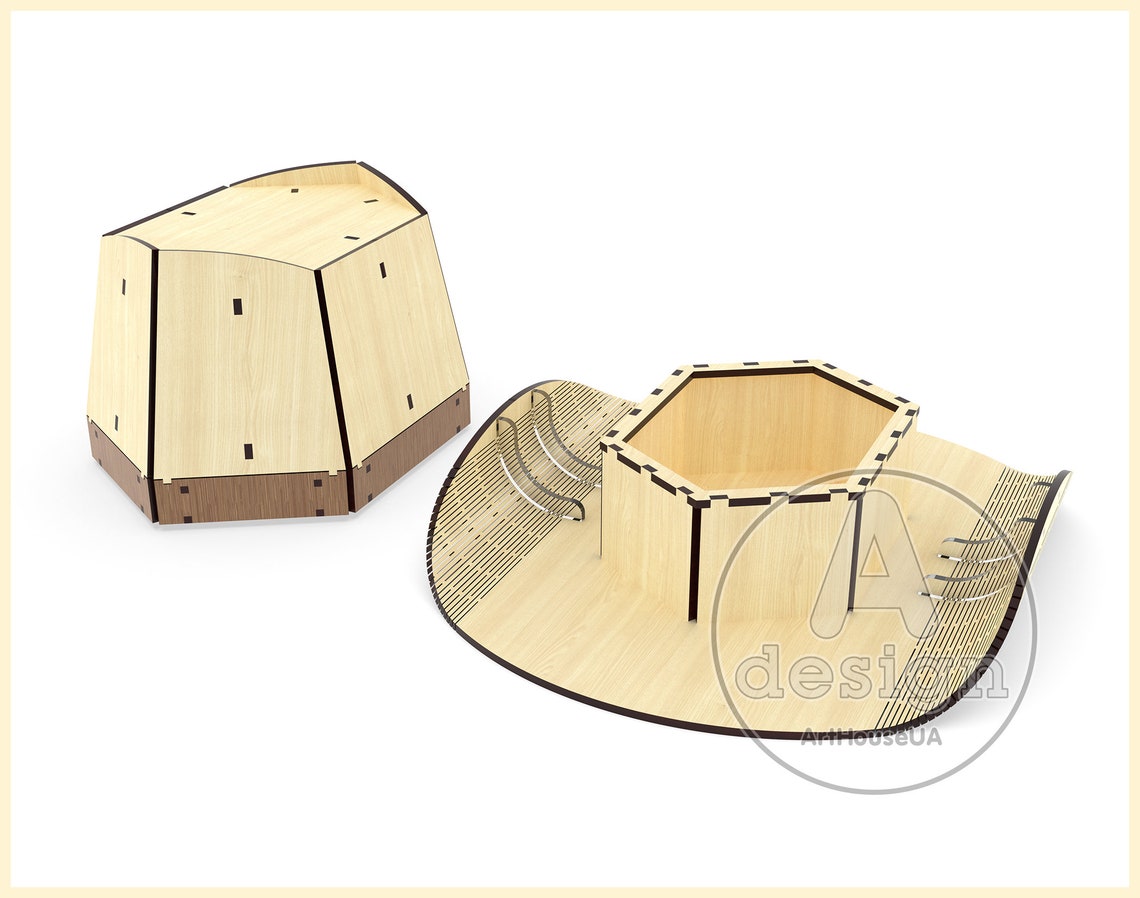 Cowboy Hat Like Box Vector File Laser Cut Machines and - Etsy