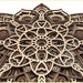 Mandala Laser Cut Vector File DXF, Mandala Scroll Saw File PDF ...