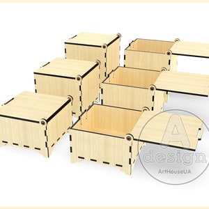 Storage Box Bundle 75 Different Sizes Box With Flip up Lid - Etsy