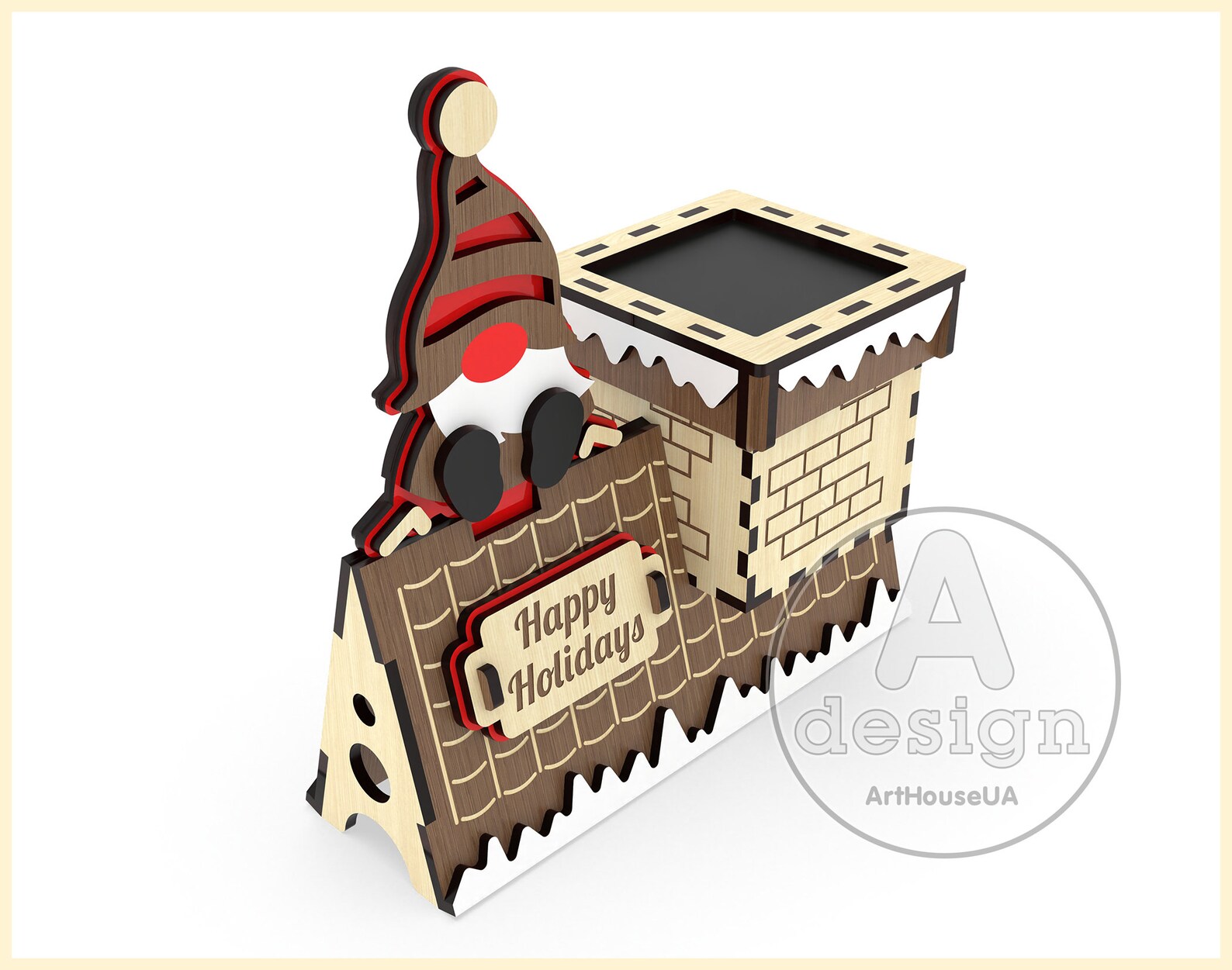 Gift Box in a Card SVG Vector File Laser Cutter and Glowforge User ...