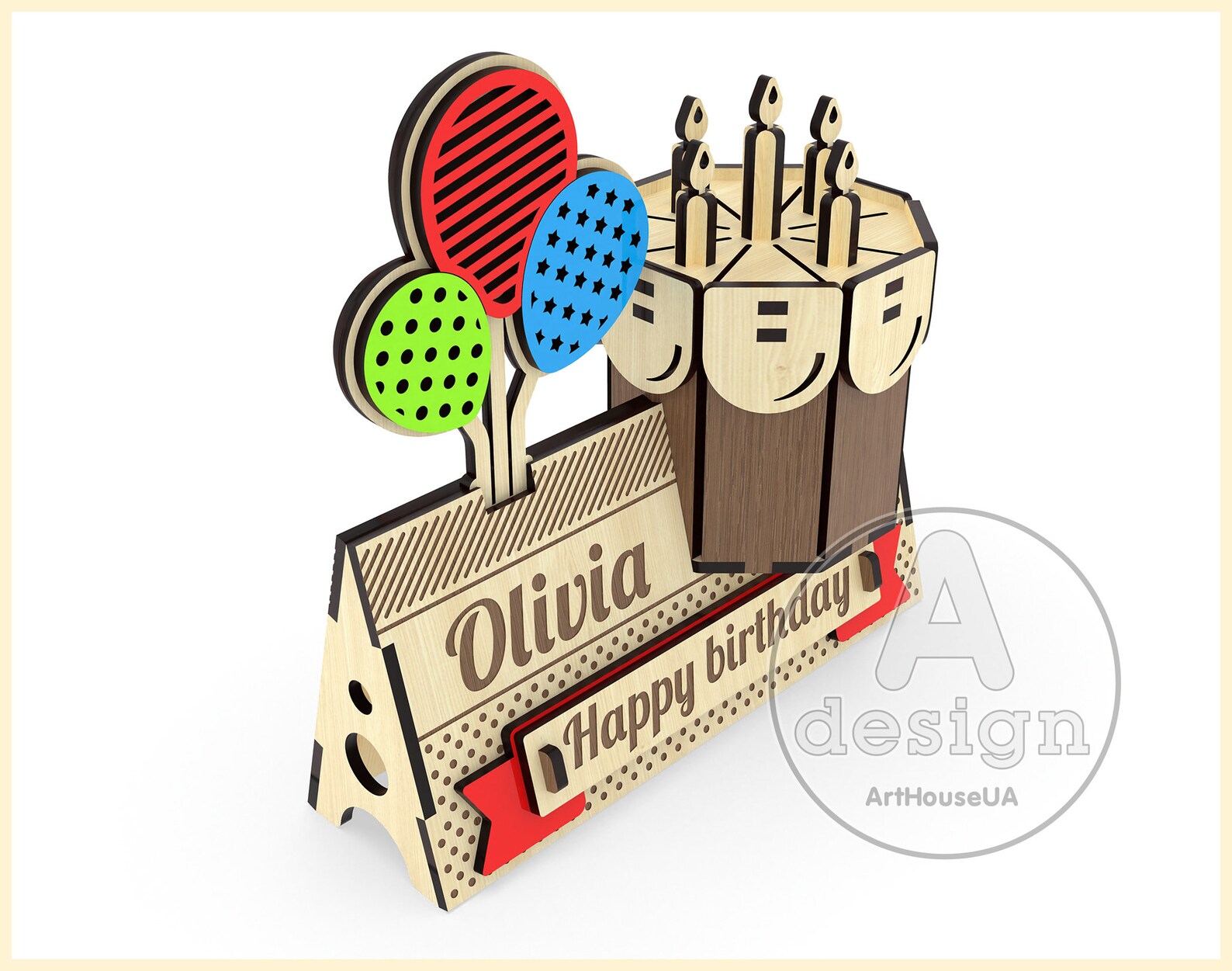 Gift Box in a Card SVG Vector File for a Laser Cutter and Glowforge ...