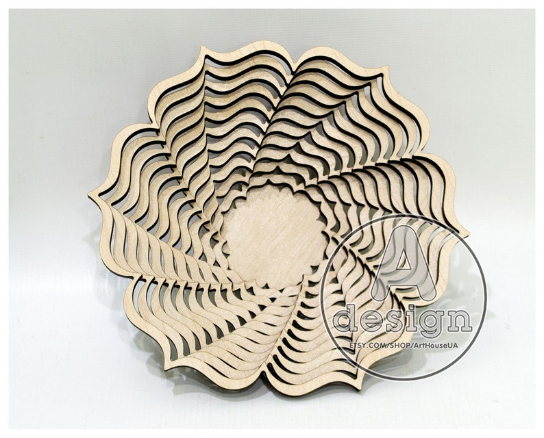 Bowl Laser Cut Vector File DXF Basket Vector Dish for Fruit - Etsy