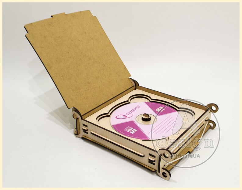 Storage Boxes for Two CD DVD & Blu-ray Disc Cd Dvd Wooden - Etsy