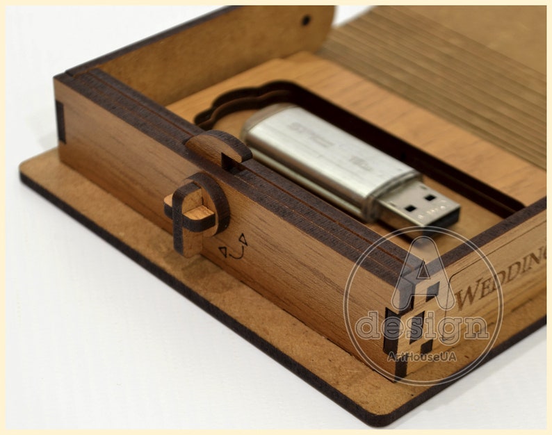 Box for USB Vector Wedding Story Usb Case Box Laser Cut - Etsy