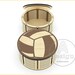Volleyball Ball Gift Box Laser Cut Vector File, Volleyball Ball ...