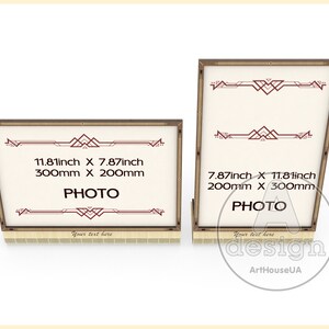 Photo Frame Vector File for Laser Cut and Glowforge Users Ready SVG ...