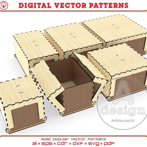 Laser Cut Wooden Box With Lid Decorative Wooden Gift Box - Etsy