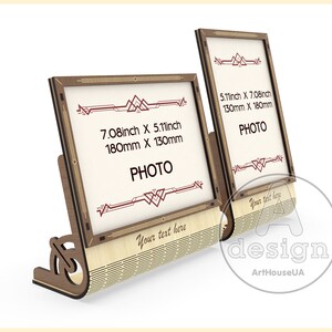 Photo Frame Vector File for Laser Cut and Glowforge Users Ready SVG ...