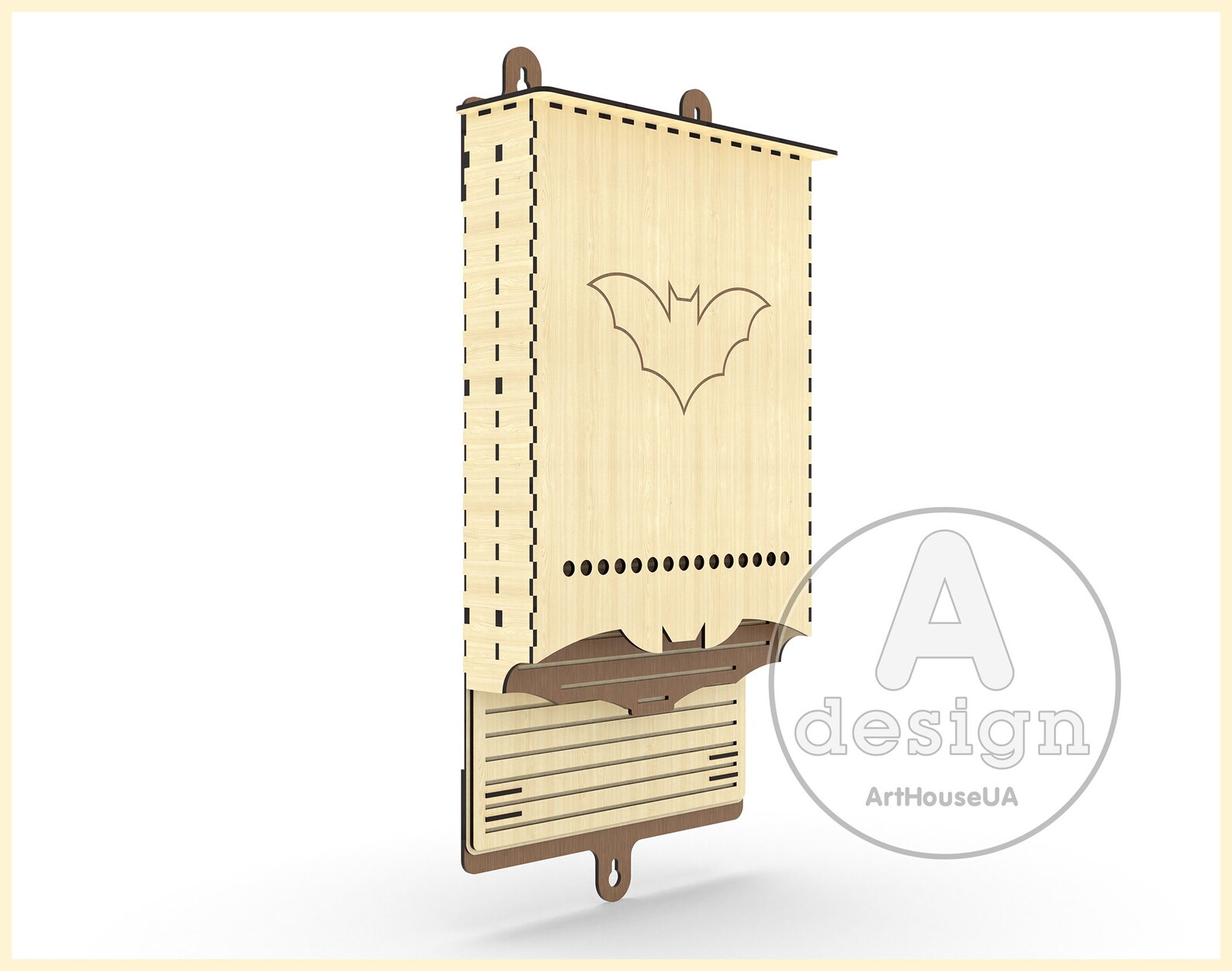 Bat House Vector SVG Laser Cut Glowforge Pest Control Bat - Etsy