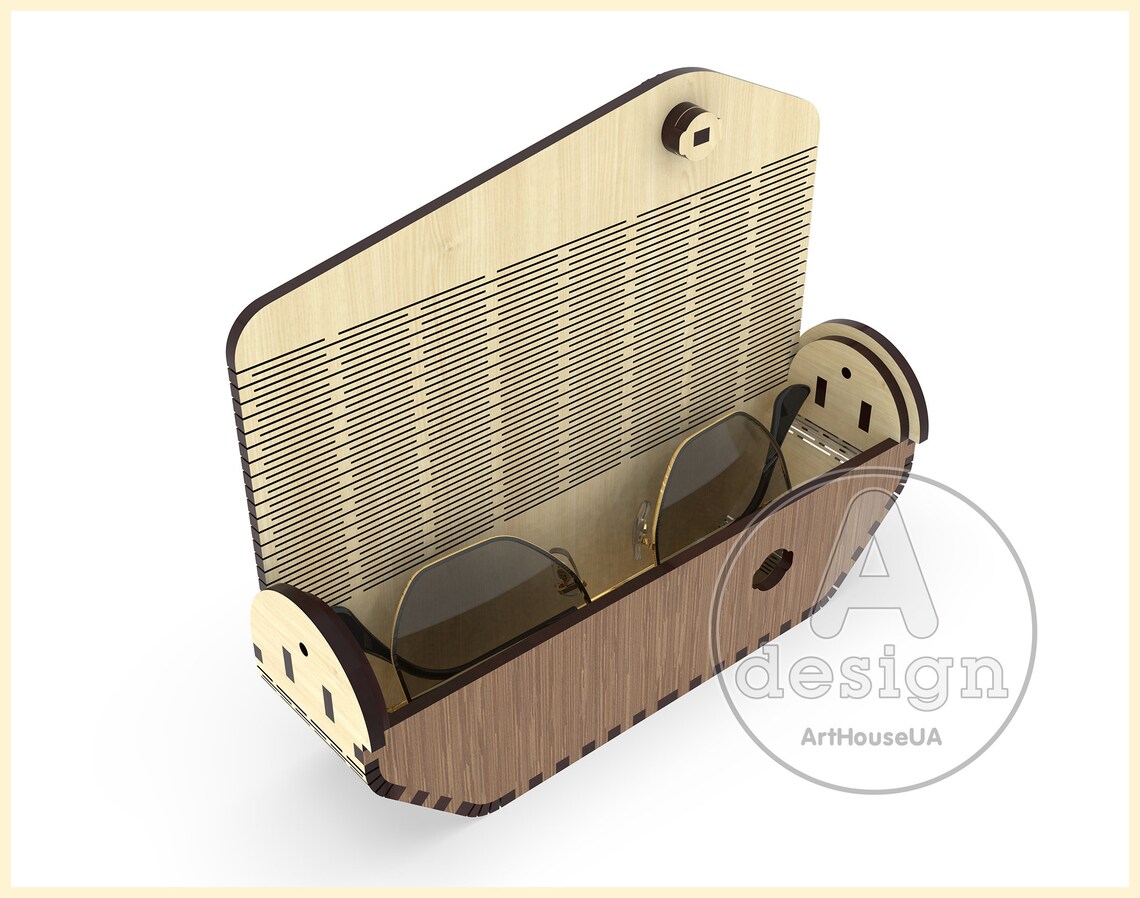 Glasses Case Wooden Glasses Case Glasses Case Vector - Etsy