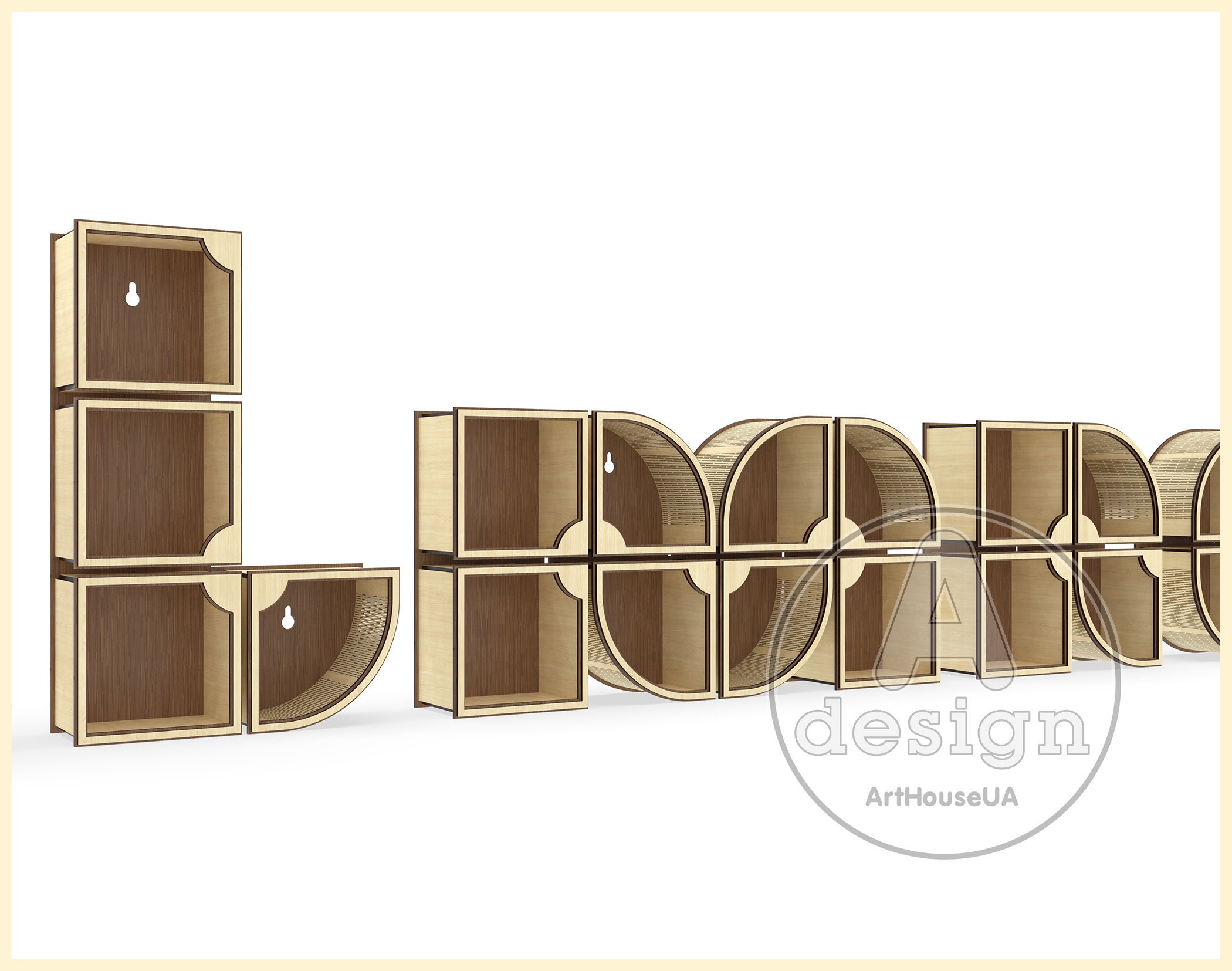 Alphabet shelf laser cut vector file Letters shelf laser cut | Etsy