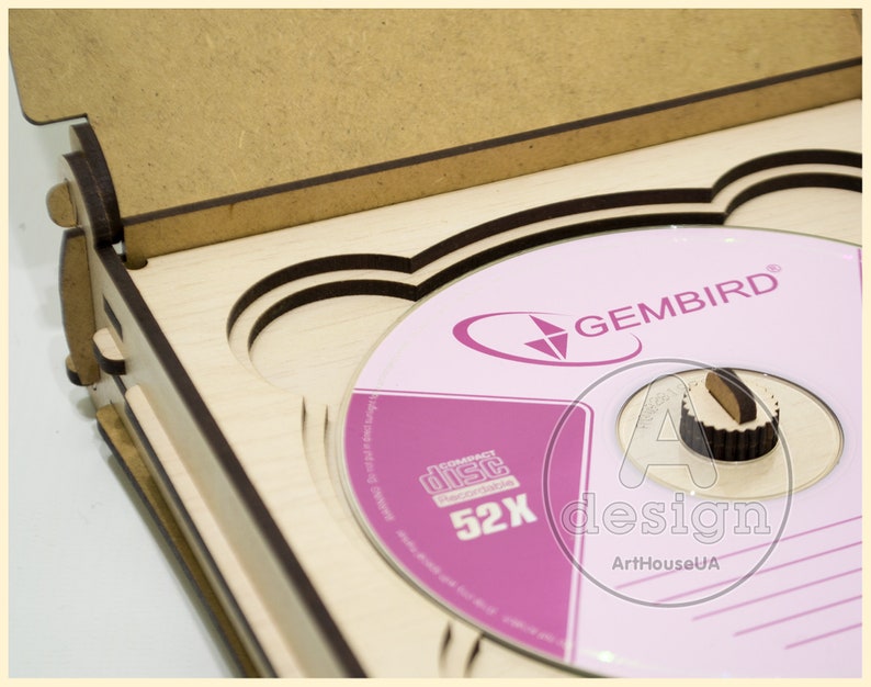 Storage Boxes for Two CD DVD & Blu-ray Disc Cd Dvd Wooden - Etsy