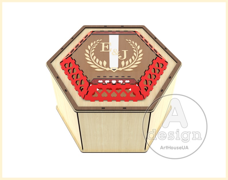 Wedding Card Box Vector SVG File for Laser Cut and Glowforge - Etsy
