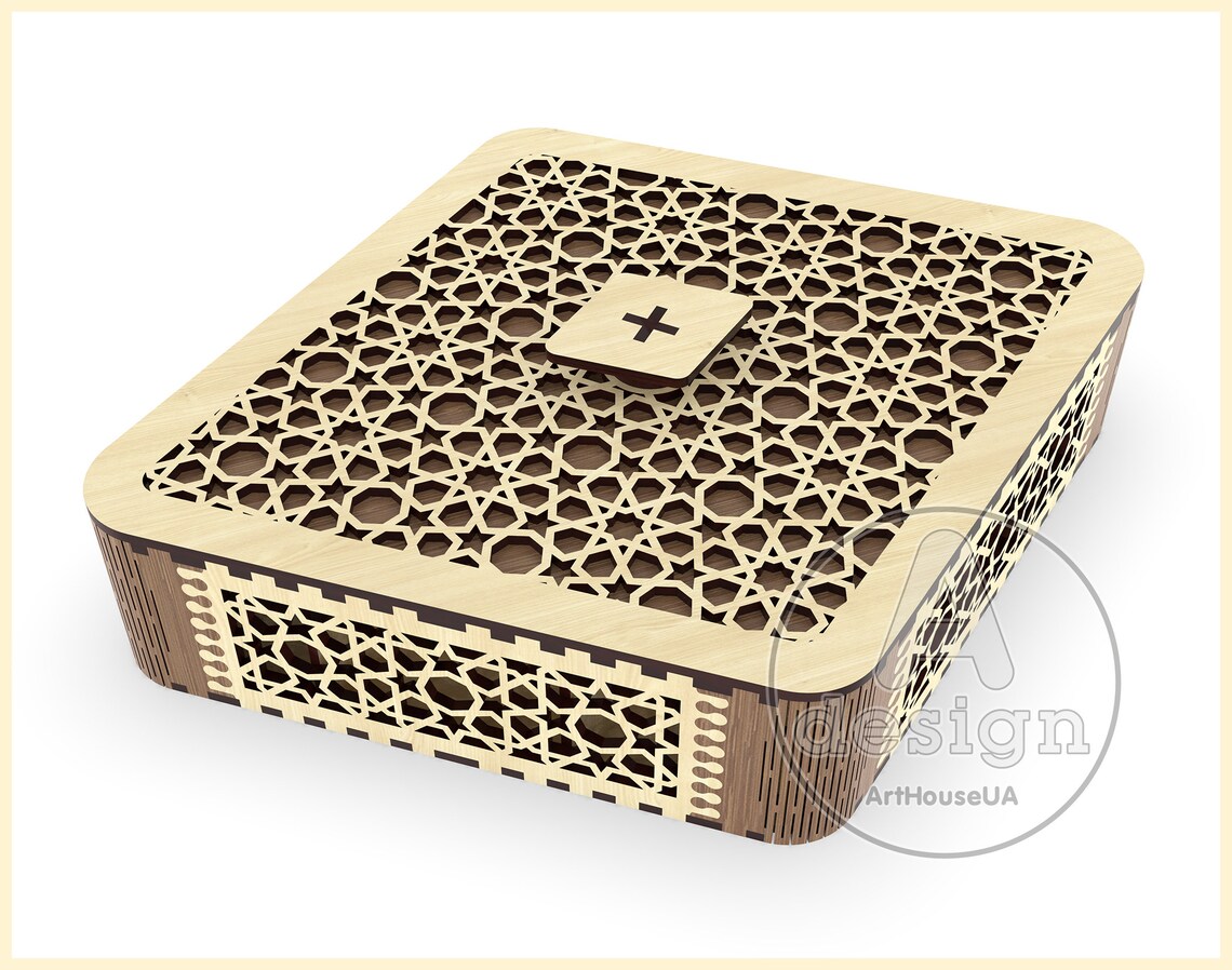 Wooden Box Vector Gift Box Laser Cut Plywood Box Laser - Etsy