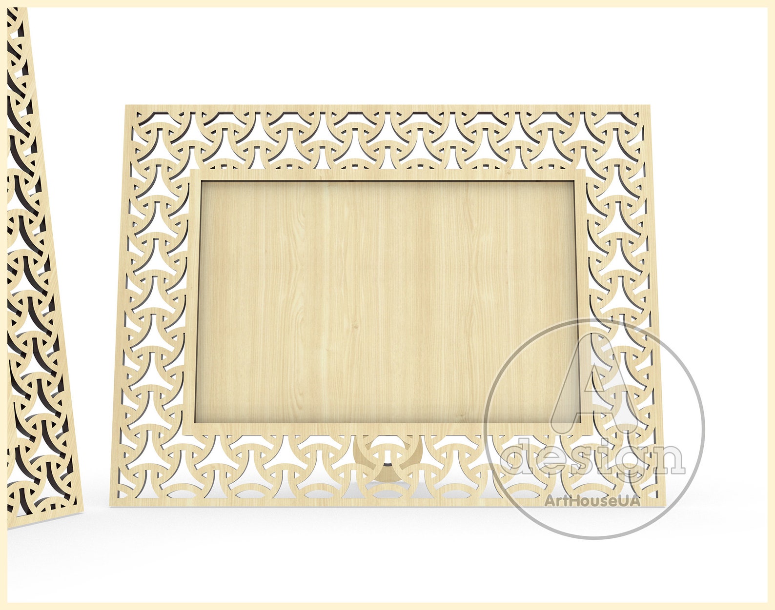 Photo Frame Vector File, Laser Cut Photo Frame, Wall Art Photo Frame ...