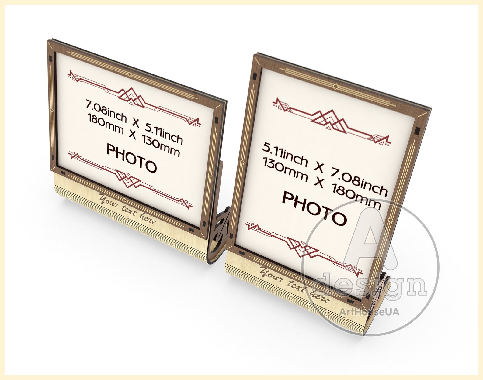 Photo Frame Vector File for Laser Cut and Glowforge Users - Etsy