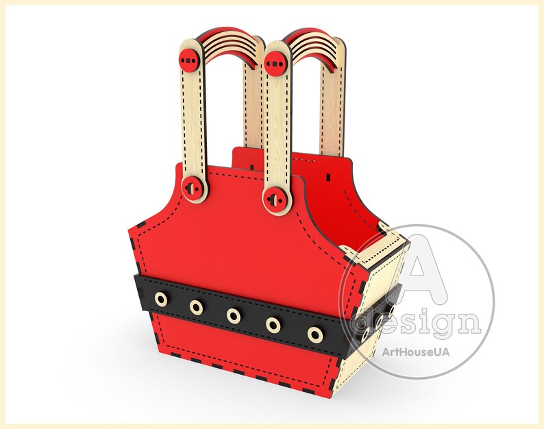 Santa Claus Pants Christmas Gift Bag SVG Vector File Laser Cutter and ...