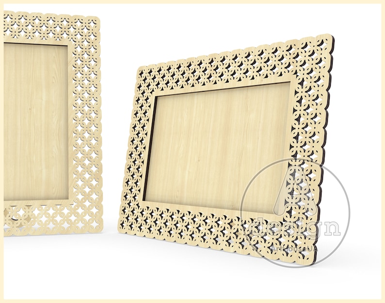 Photo Frame Vector File Laser Cut Photo Frame Wall Art Photo - Etsy