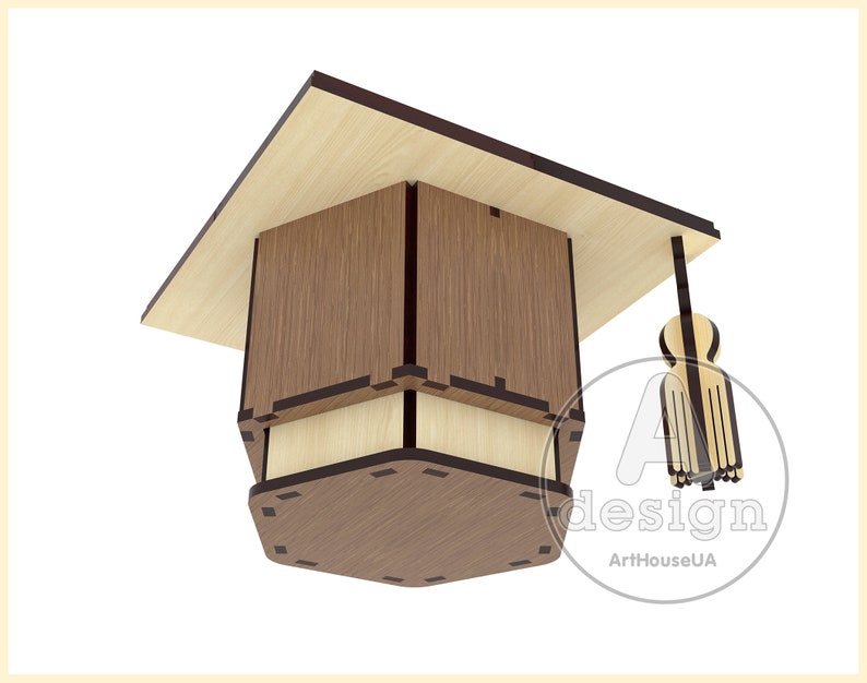 Graduation Cap Favor Box Glowforge Laser Cut File Graduation - Etsy