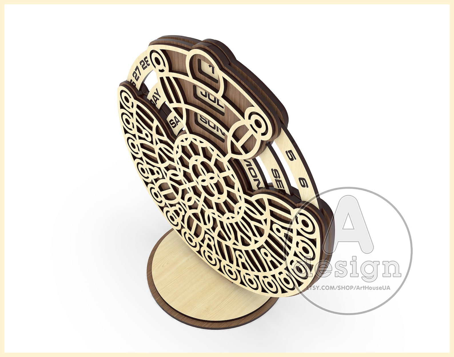 Perpetual calendar Pc-20 Eternal calendar Calendar SVG | Etsy