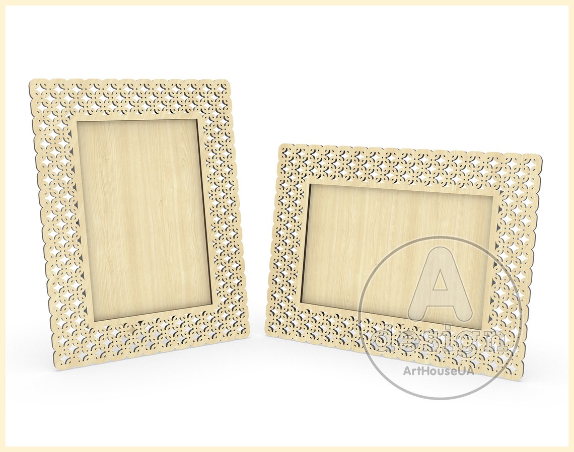 Photo Frame Vector File, Laser Cut Photo Frame, Wall Art Photo Frame ...