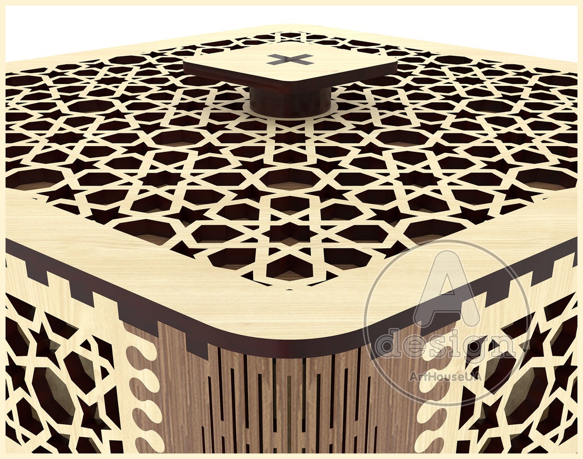 Wooden Box Vector Gift Box Laser Cut Plywood Box Laser - Etsy