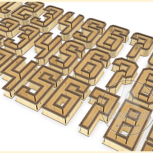 Bundle 3D Numbers Gift Box Vector File for Laser Cut and SVG for ...