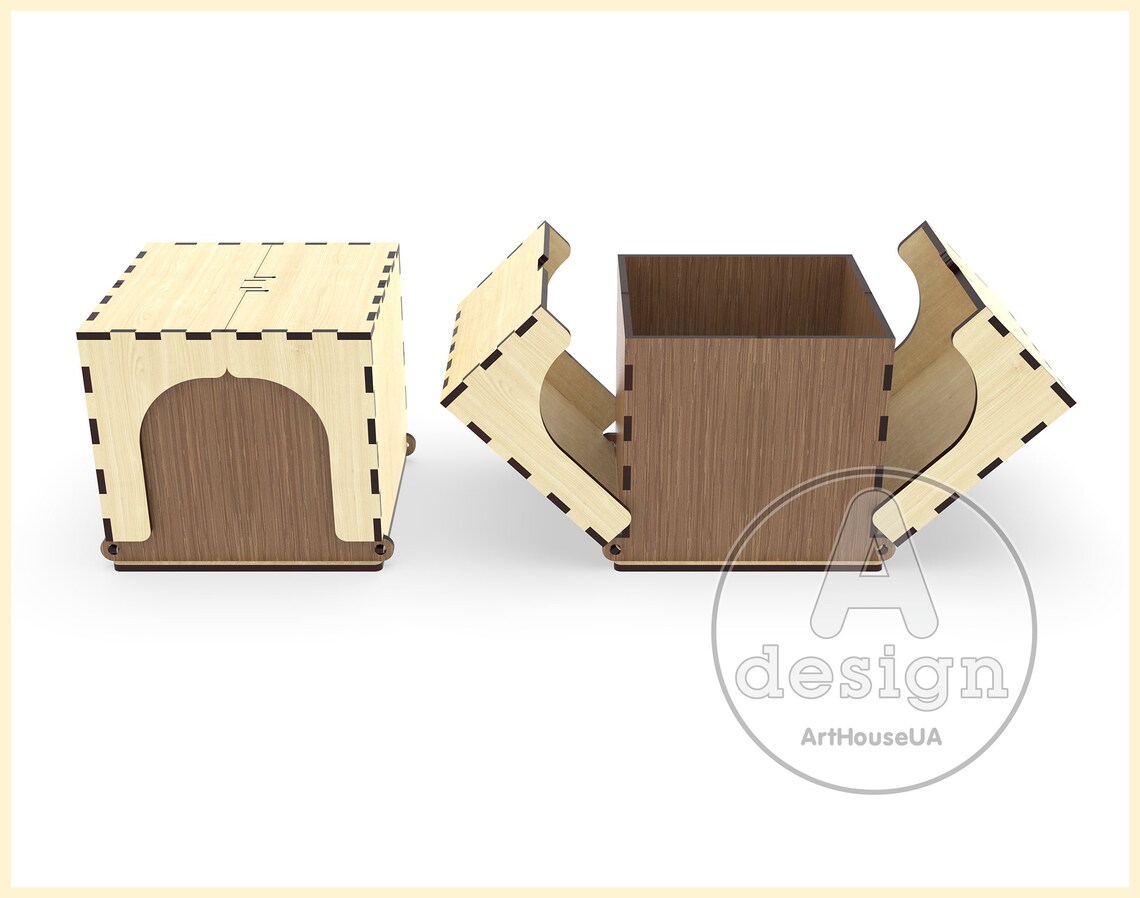 Custom Gift Box Vector for Laser Cut Personalized Gift Box - Etsy