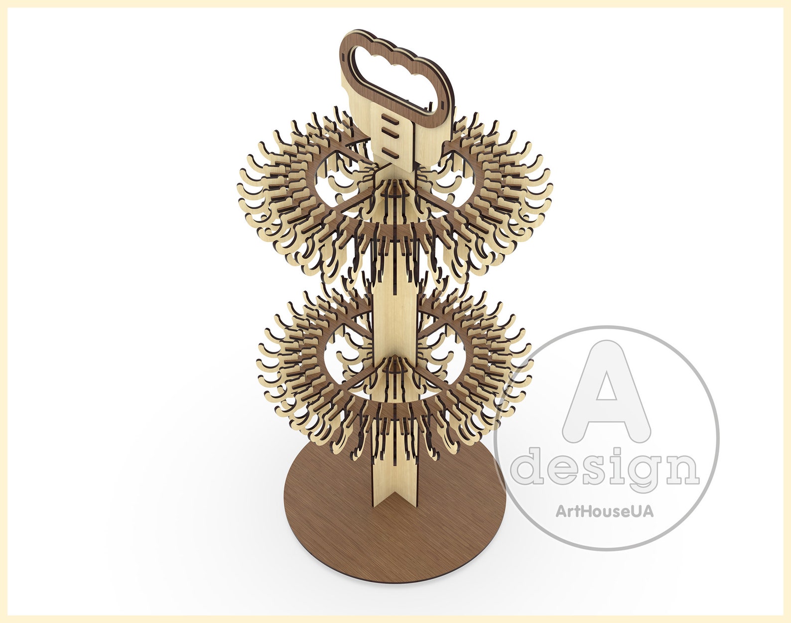 Display for 96 Keychains Laser Cut Vector SVG Keychains - Etsy