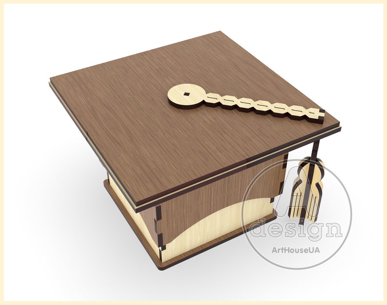 Graduation Cap Favor Box Glowforge Laser Cut File Graduation - Etsy
