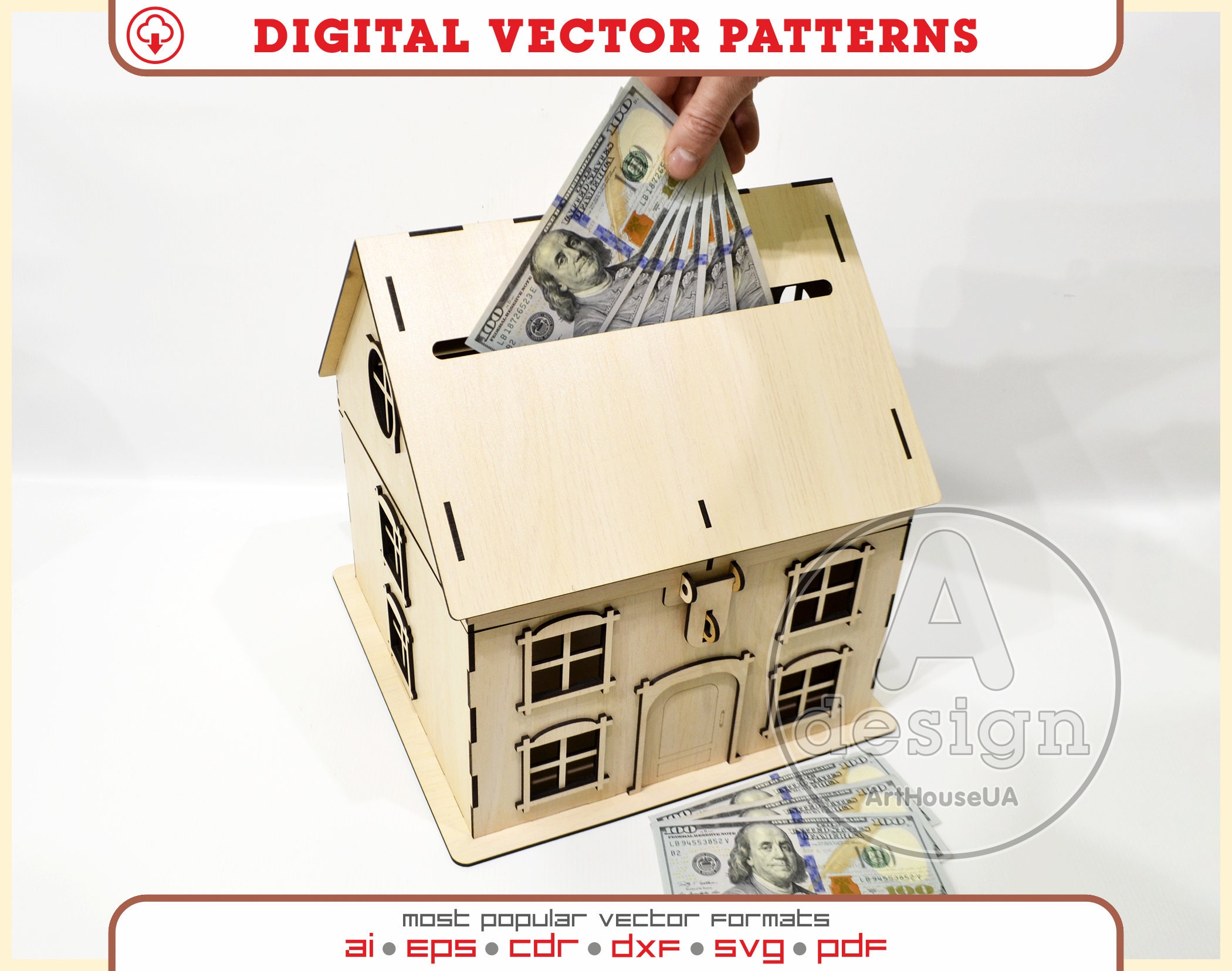 Laser Money Box - Etsy