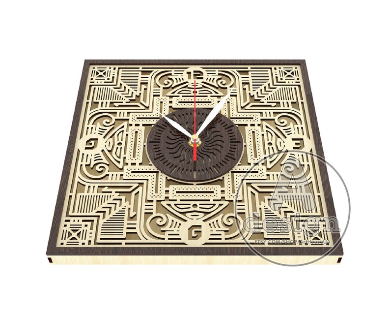 Wall Clock Pattern Clock Vector Clock Laser Cut Laser Cut - Etsy