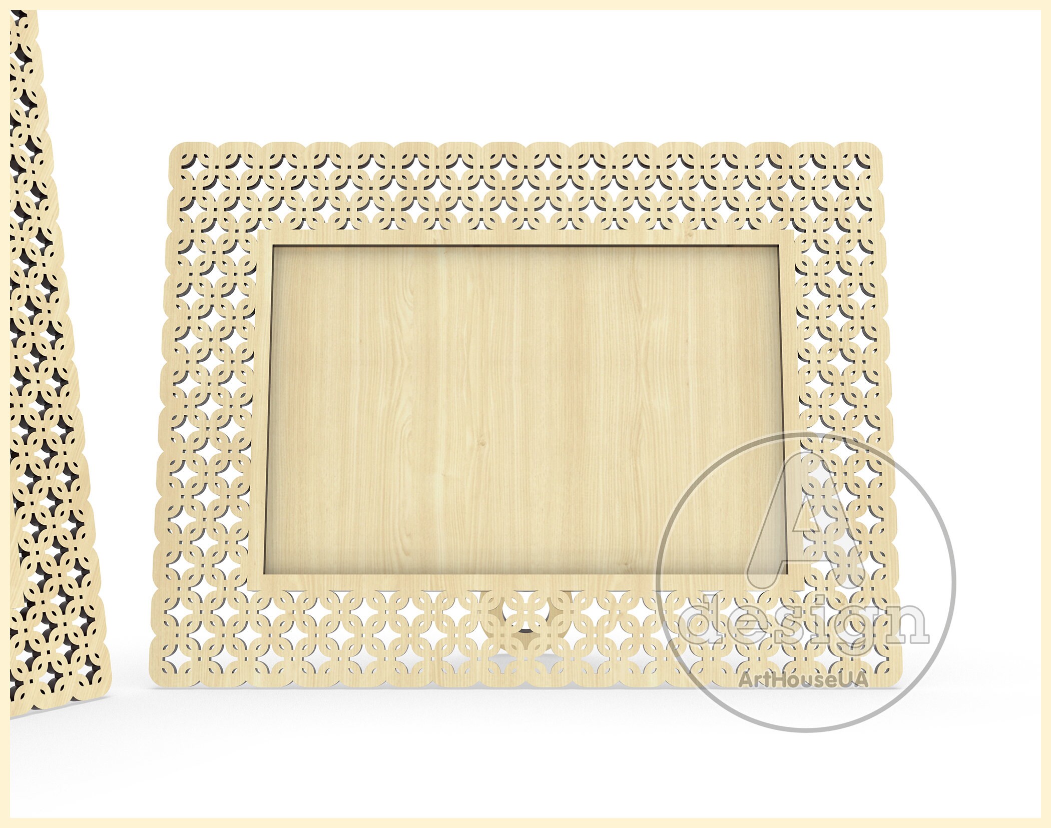 Photo Frame Vector File, Laser Cut Photo Frame, Wall Art Photo Frame ...