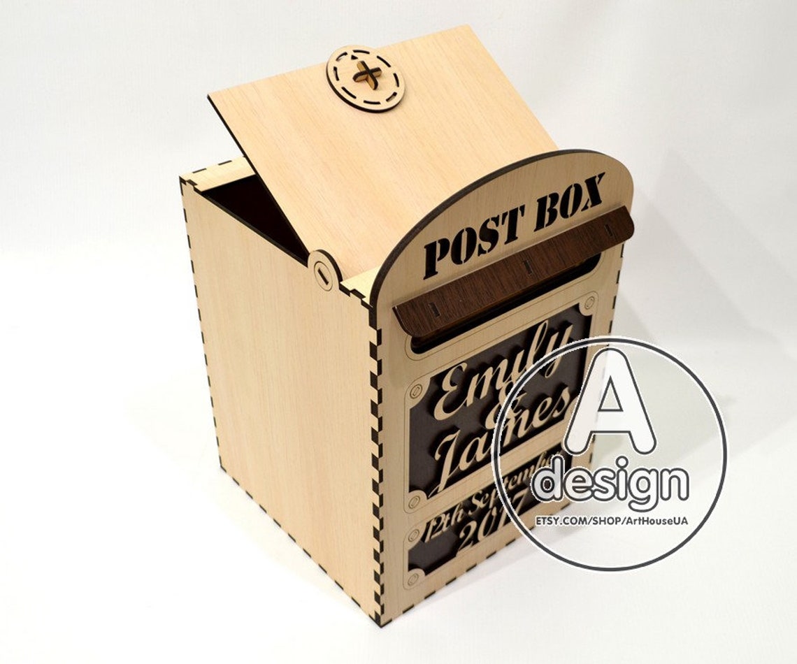 Wedding Card Box Laser Cut Vector Wedding Post Box Laser Cut - Etsy