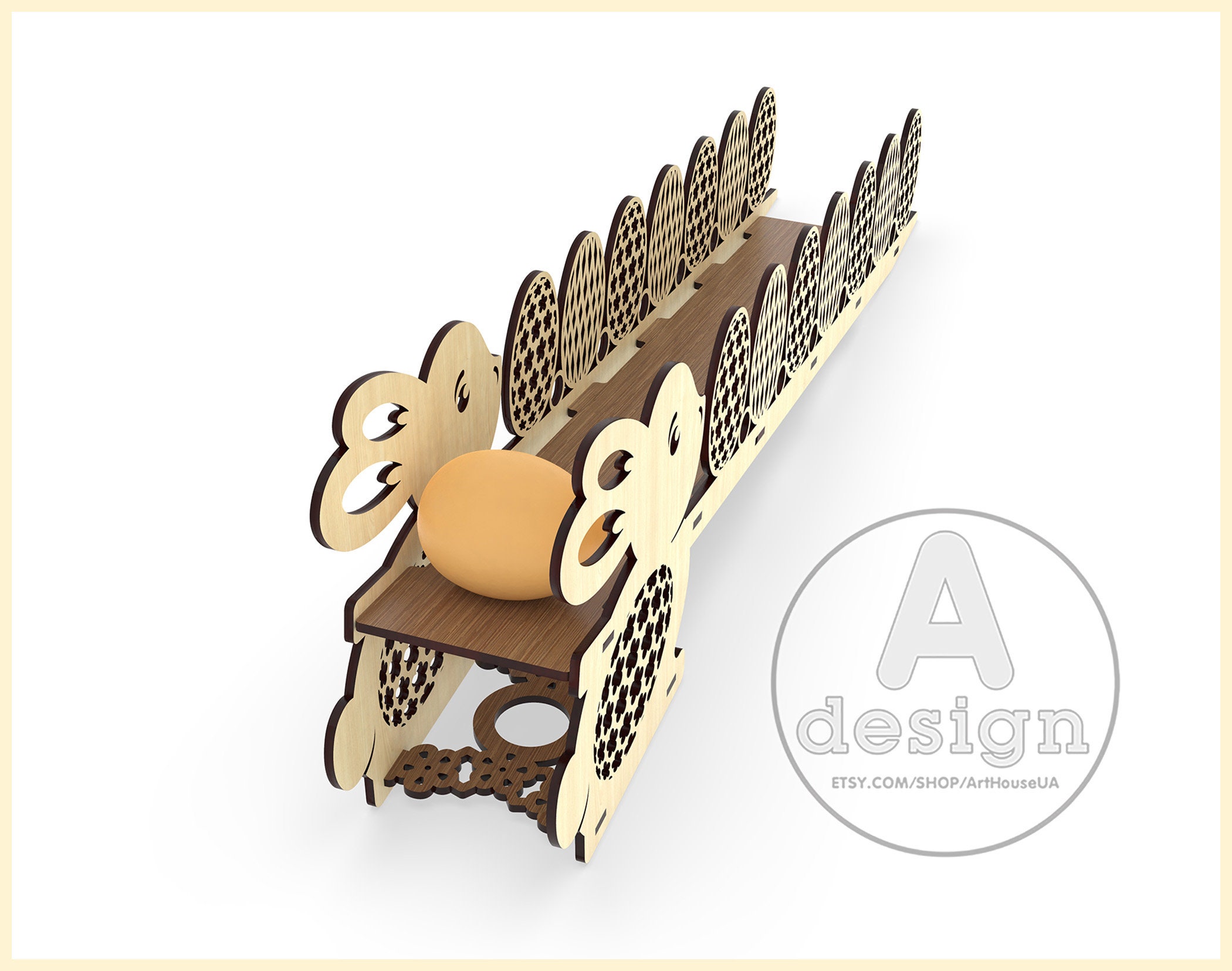 Easter Egg Rolling Ramp SVG Easter Egg Races DXF Wooden | Etsy