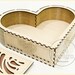 Heart Gift Box Vector File for Laser Cut Machines and - Etsy