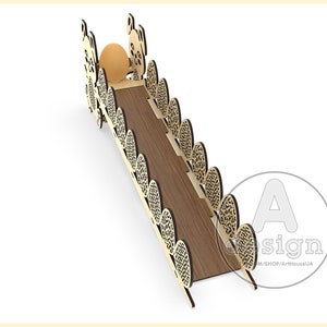 Easter Egg Rolling Ramp SVG, Easter Egg Races DXF, Wooden Ramp, Easter ...