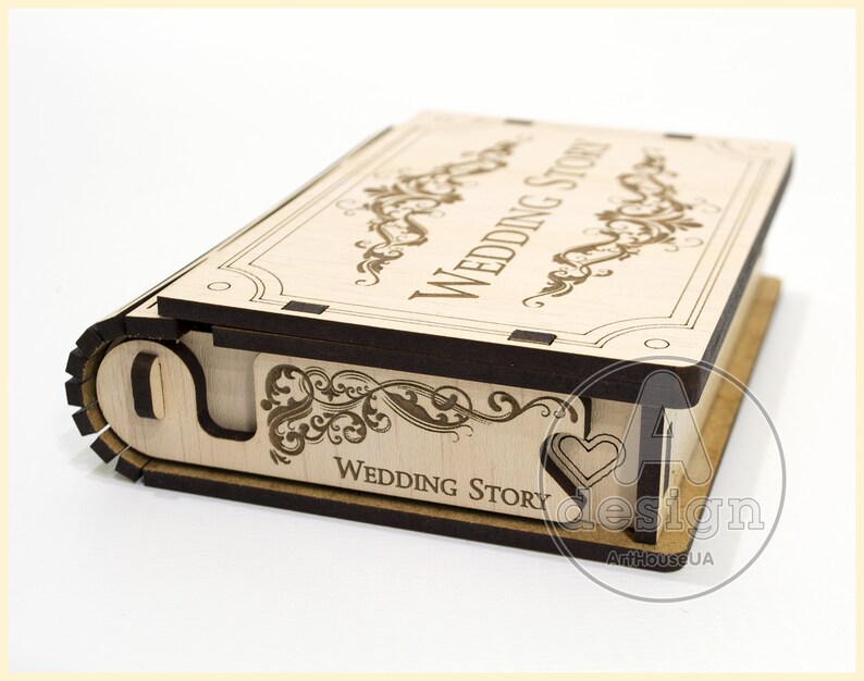 Box for USB Vector Wedding Story Usb Case Box Laser Cut - Etsy