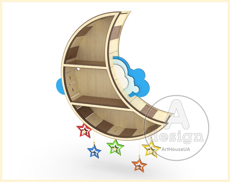Moon Shelf Vector Moon Phone Stand Tablet Stand Book Shelf - Etsy
