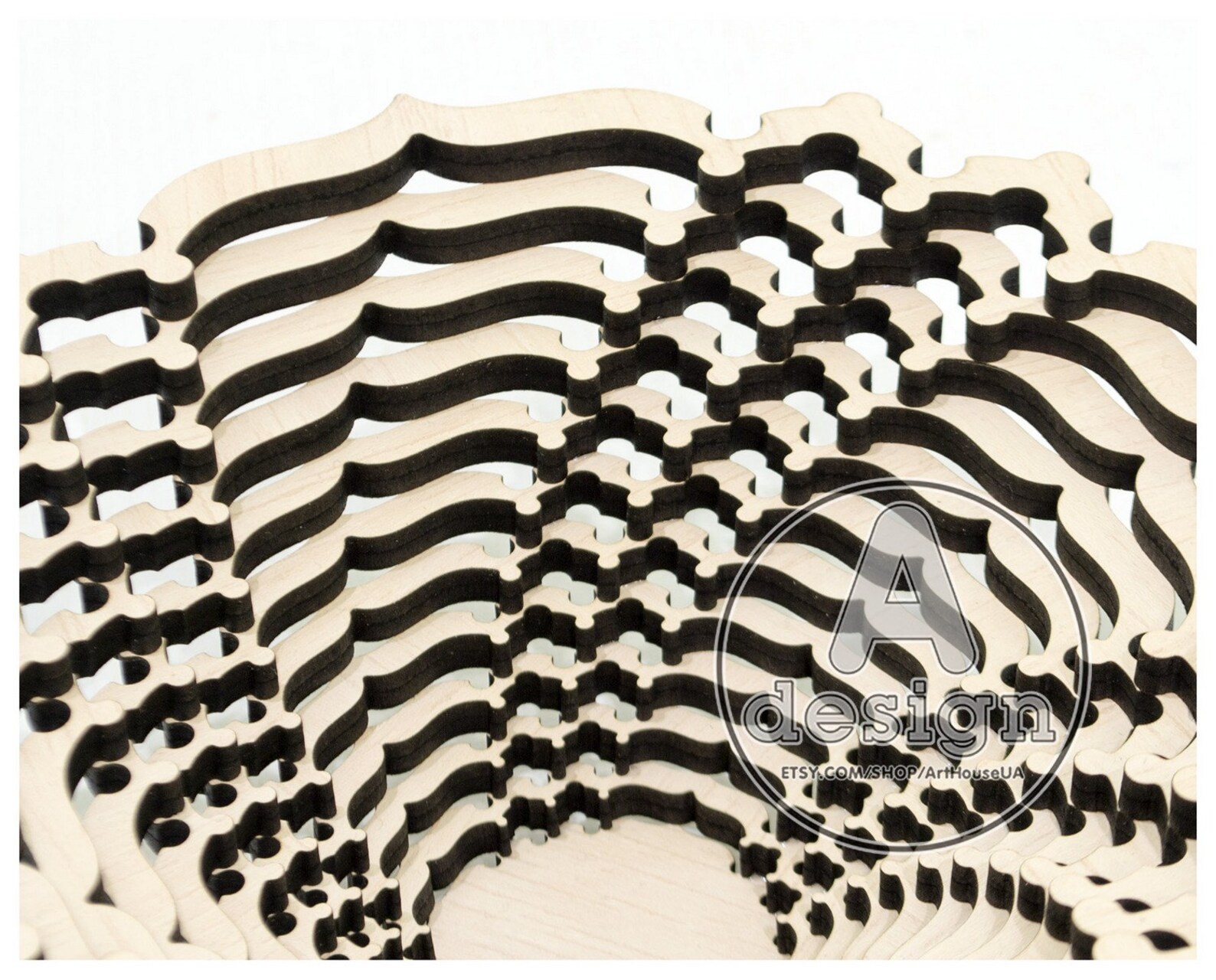 Bowl Laser Cut Vector File DXF Basket Vector Dish for Fruit - Etsy