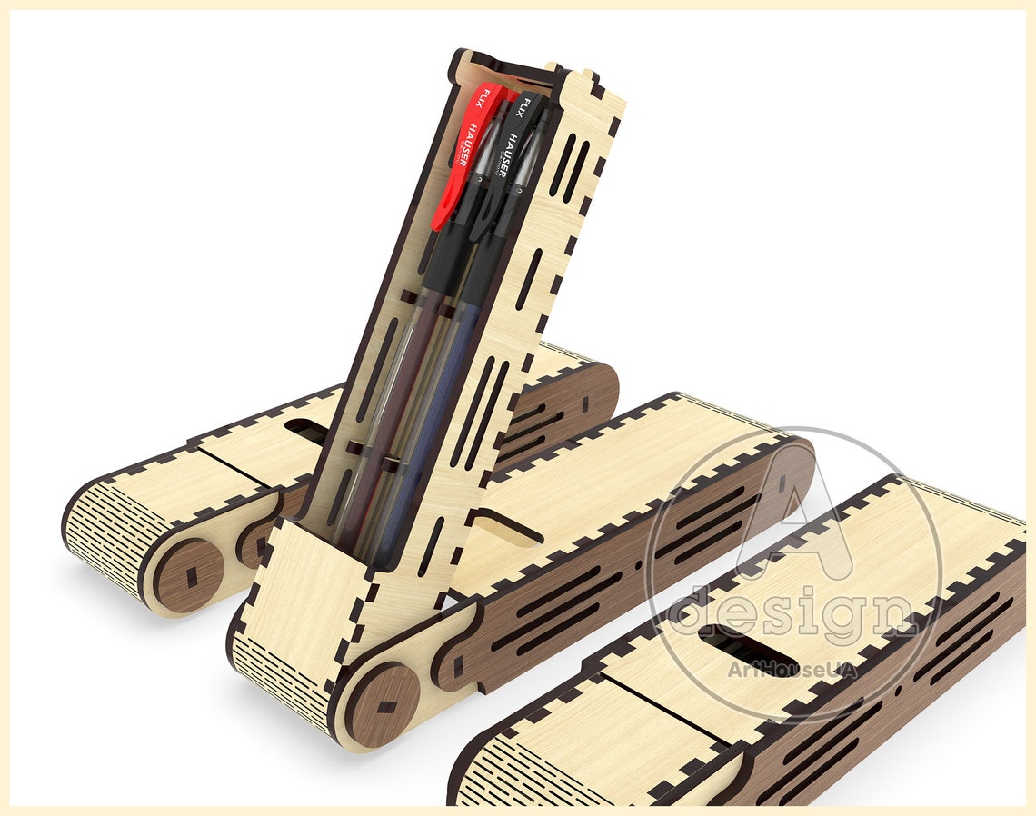 Wooden Pen Case Vector Pen Box Laser Pen Case SVG for - Etsy