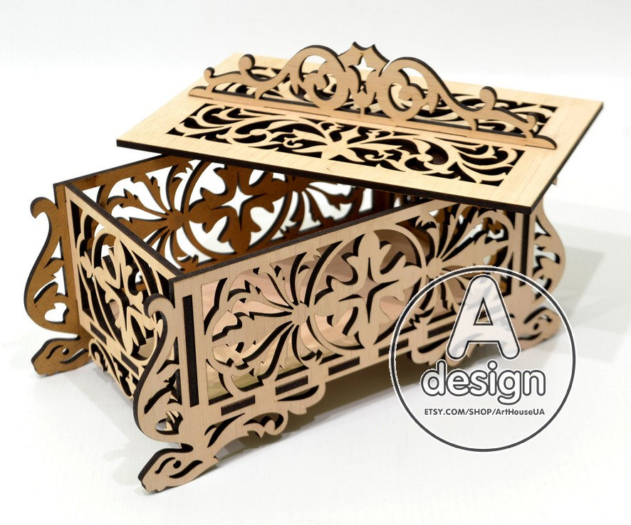 Wooden Casket Plywood Casket Casket Laser Model Casket Cnc - Etsy